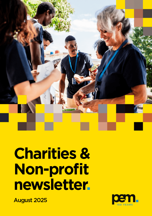 Charities & Non-profit newsletter - August 2025 - PEM